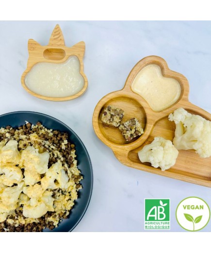 Chou-fleur sauce coco - Recette veggie pour bébé APLV